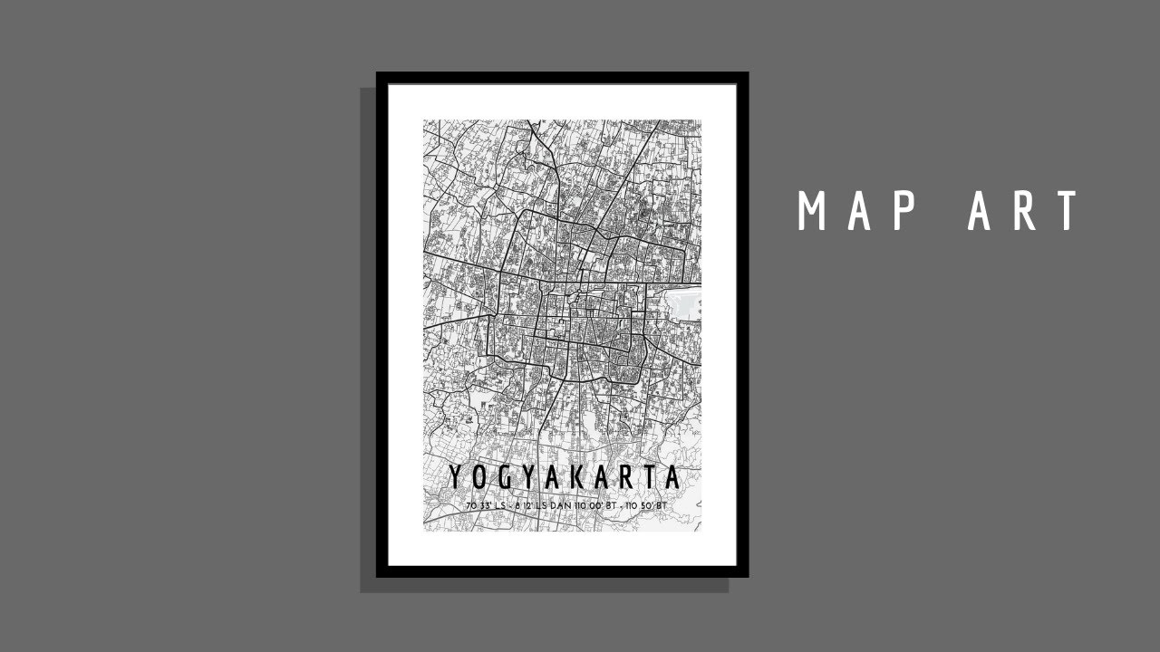 MAP ART | Membuat Pajangan dinding dari Peta - YouTube