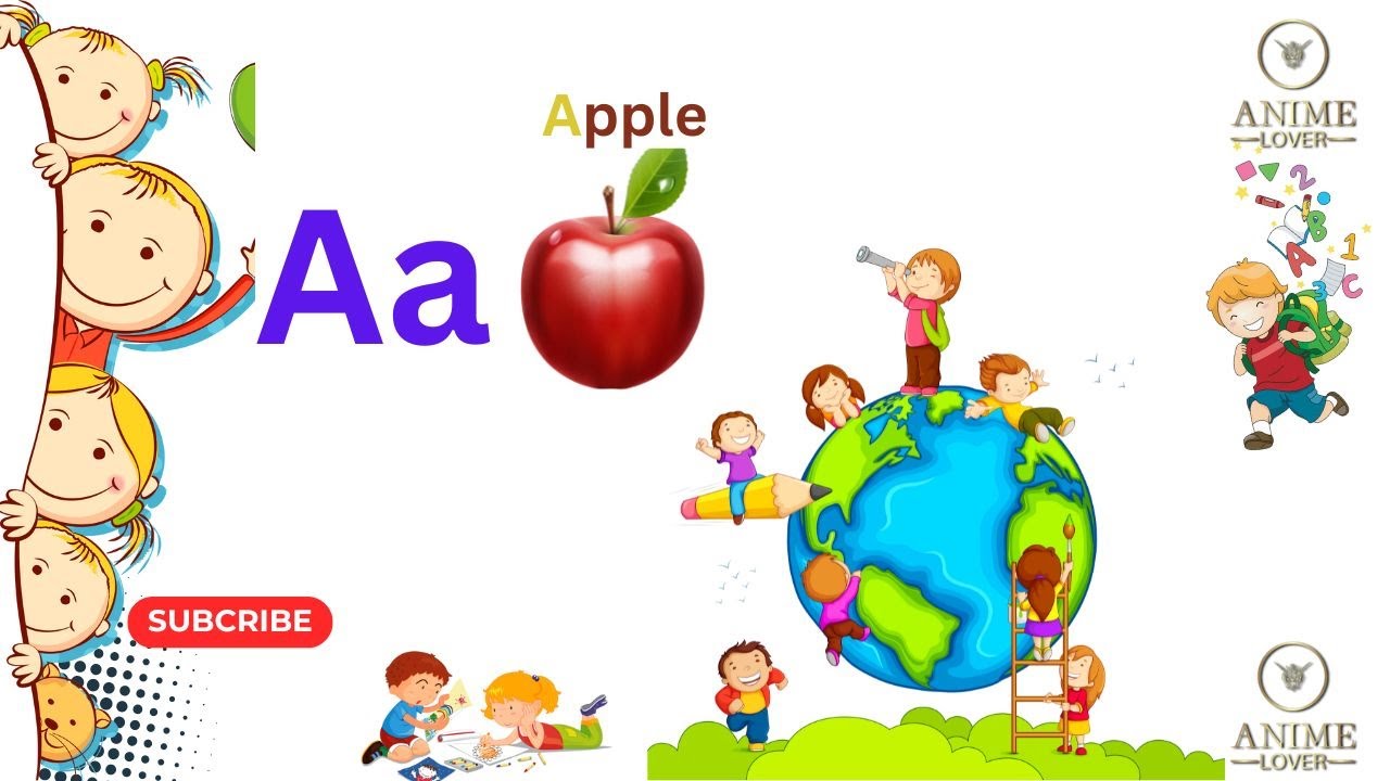 ABC with Kids ONE WORD A For Apple - ABC Alphabet Sounds for Children ...