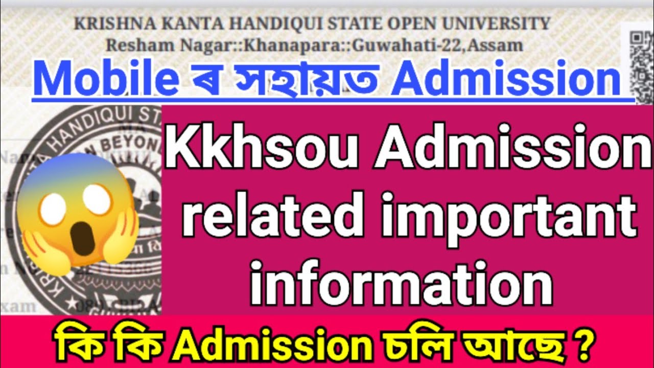 Kkhsou Admission Related Important Information 2024 Kkhsou Online kkhsou-admission-related-important-information-2024-kkhsou-online