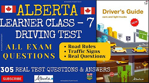 Alberta Learner Class 7 Driving Test 2025 | Alberta Learners Practice ...