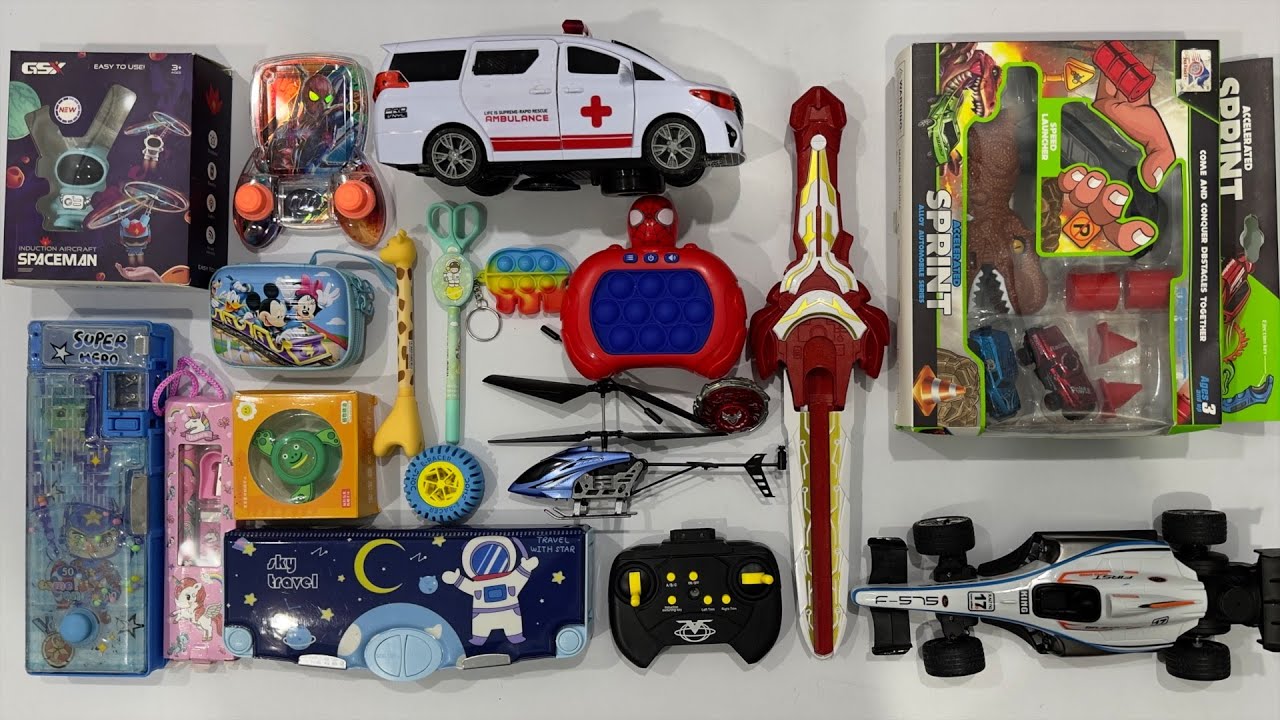My Latest Toys Collection, RC F1 Car, RC Helicopter, Water Game, Pencil ...
