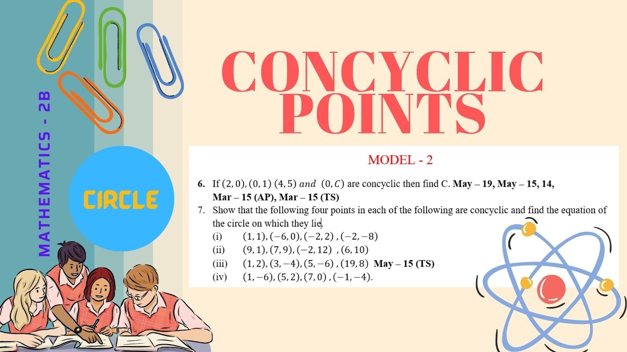 MATHS - 2B CIRCLE - CONCYCLIC MODEL ( IMP MODEL) PART - 2 - YouTube