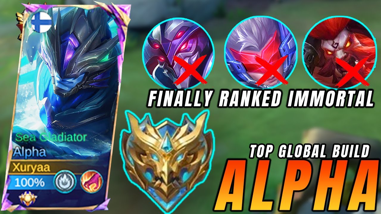 ALPHA 100% DEADLY MYSTICAL LEAGUE | 🔥 ALPHA HALF TANK BUILD 🔥 - MLBB ...