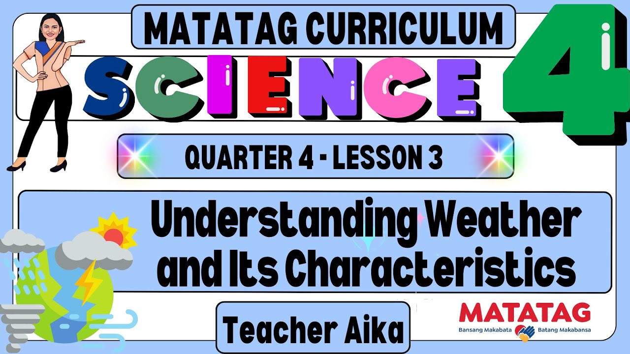 SCIENCE 4 Grade 4 Quarter 4 Lesson 3 Understanding Weather and Its ...