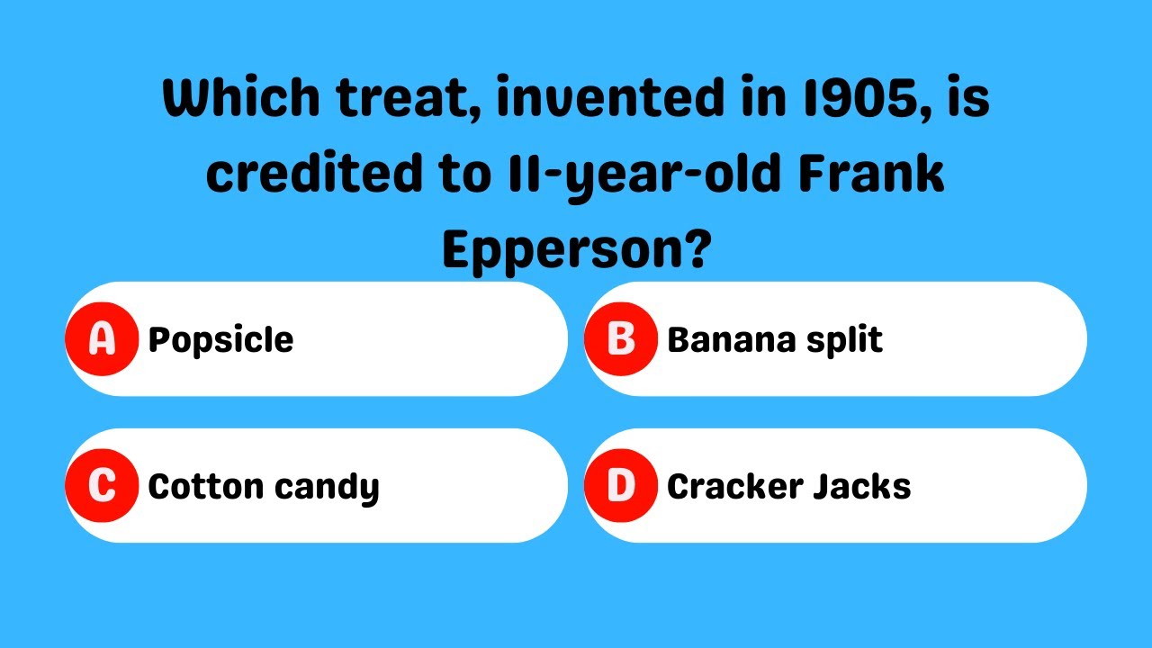 Which treat, invented in 1905, is credited to 11-year-old Frank ...