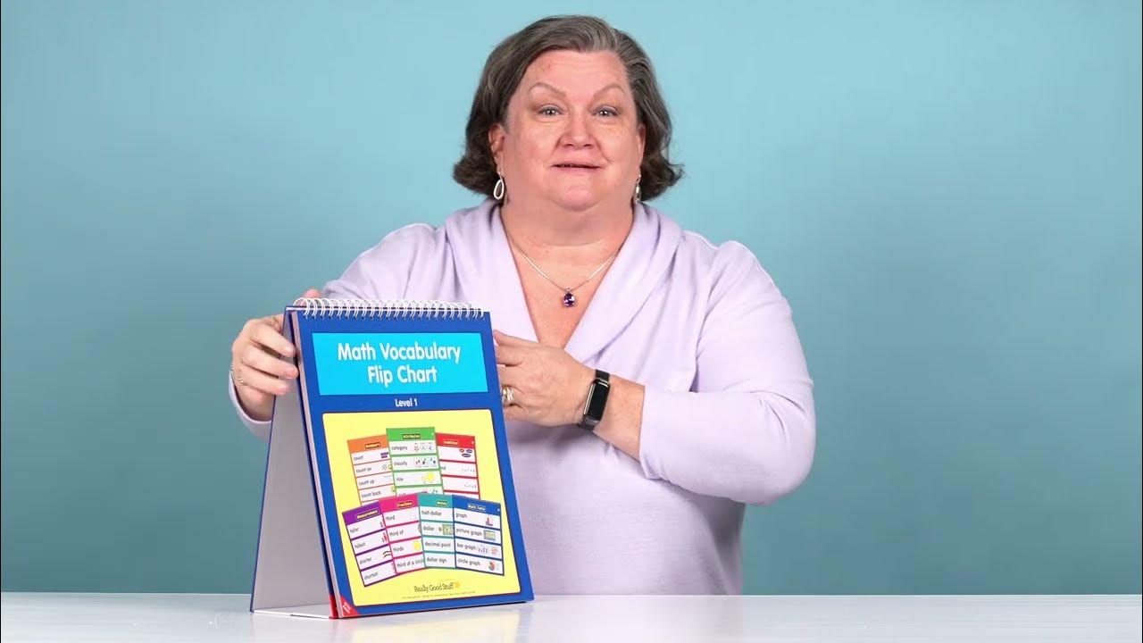 Math Vocabulary Flip Chart - Primary - YouTube