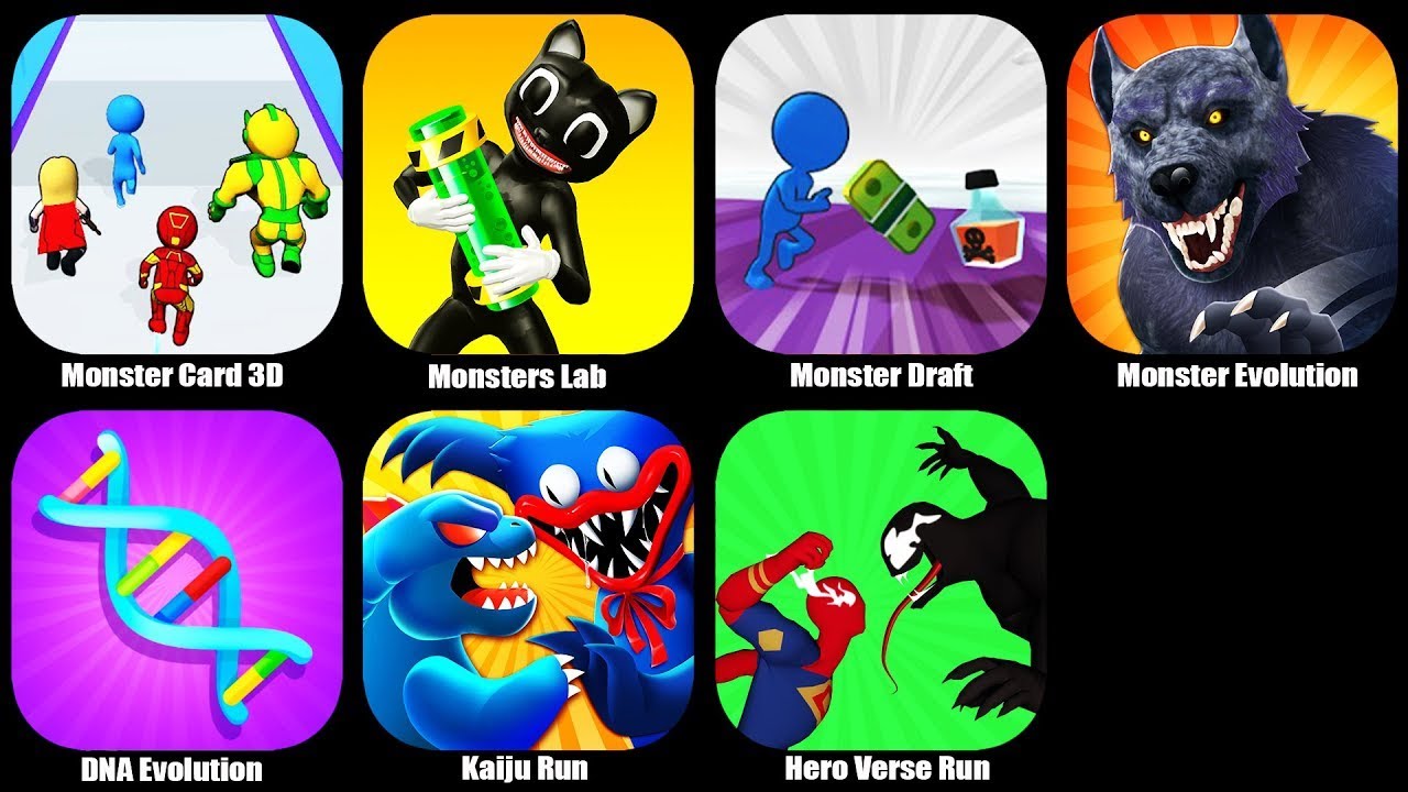 Monster Card 3D,Monsters Lab,Monster Draft,Monster Evolution,DNA ...