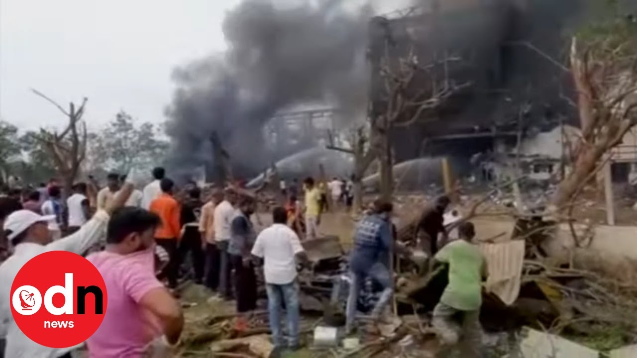 At Least Eight Feared Dead in Blast at Indian Chemical Factory - YouTube