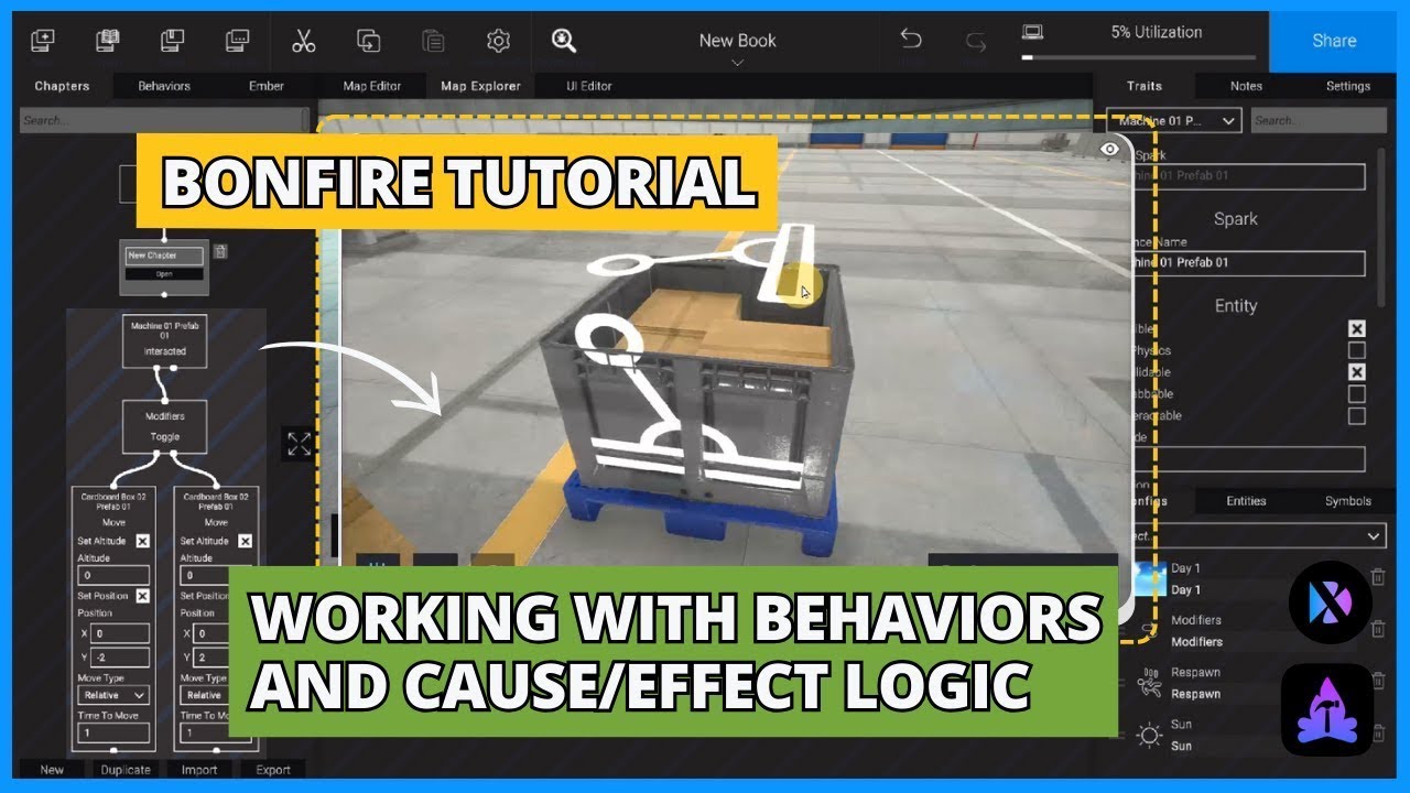 Bonfire 201 - Working with Behaviors and Cause/Effect Logic - YouTube