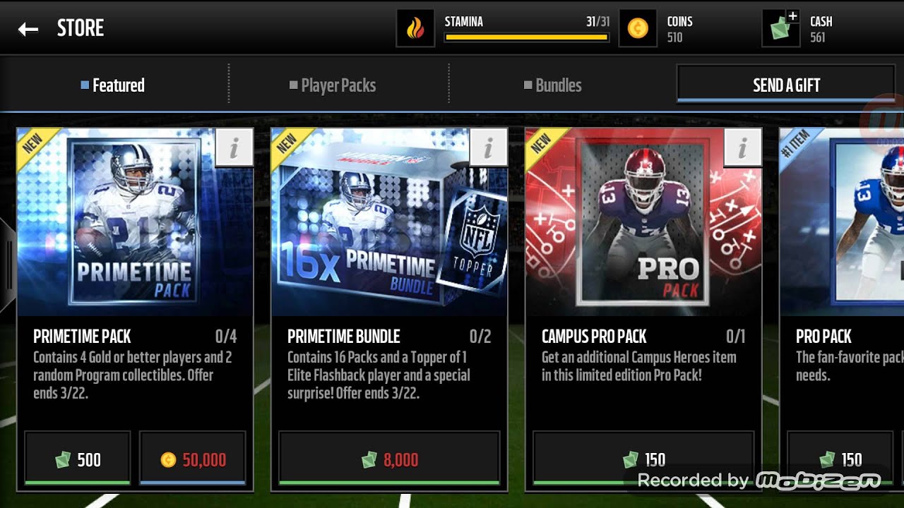 Prime time pack opening on madden 16 - YouTube