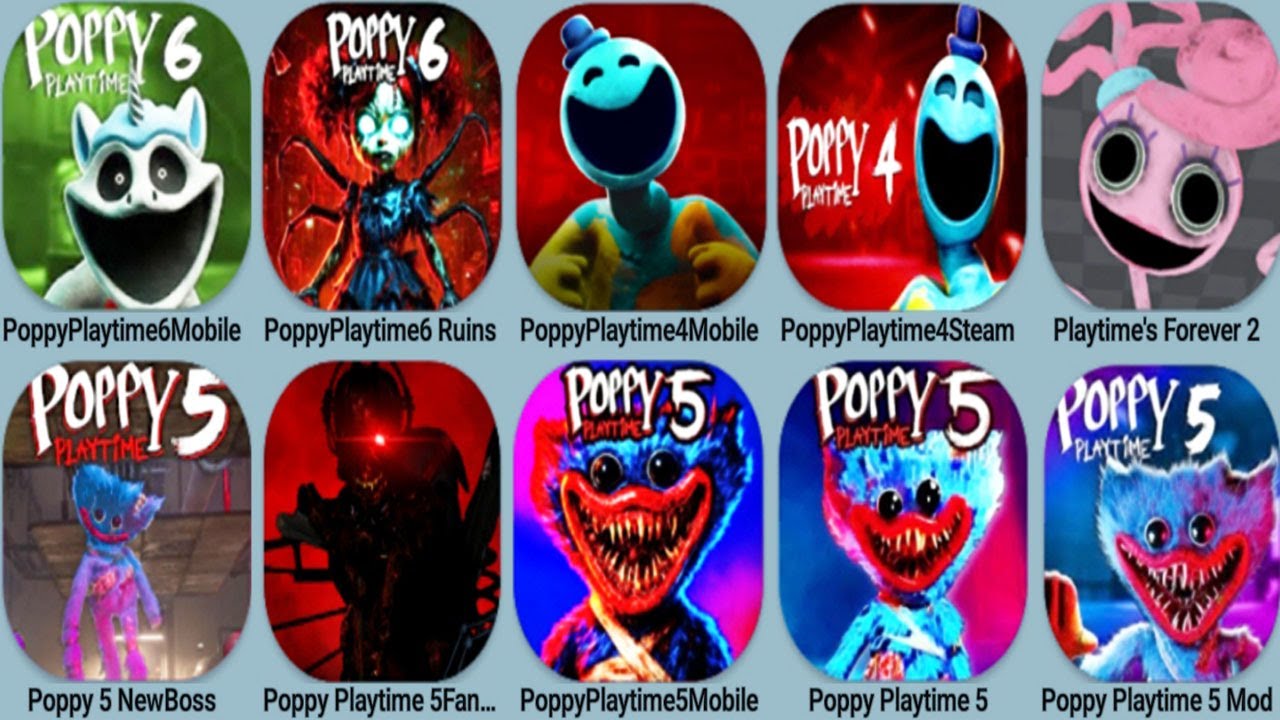 Poppy Playtime 5 Mobile Vs Steam, Poppy Playtime 4 Mobile, Poppy ...