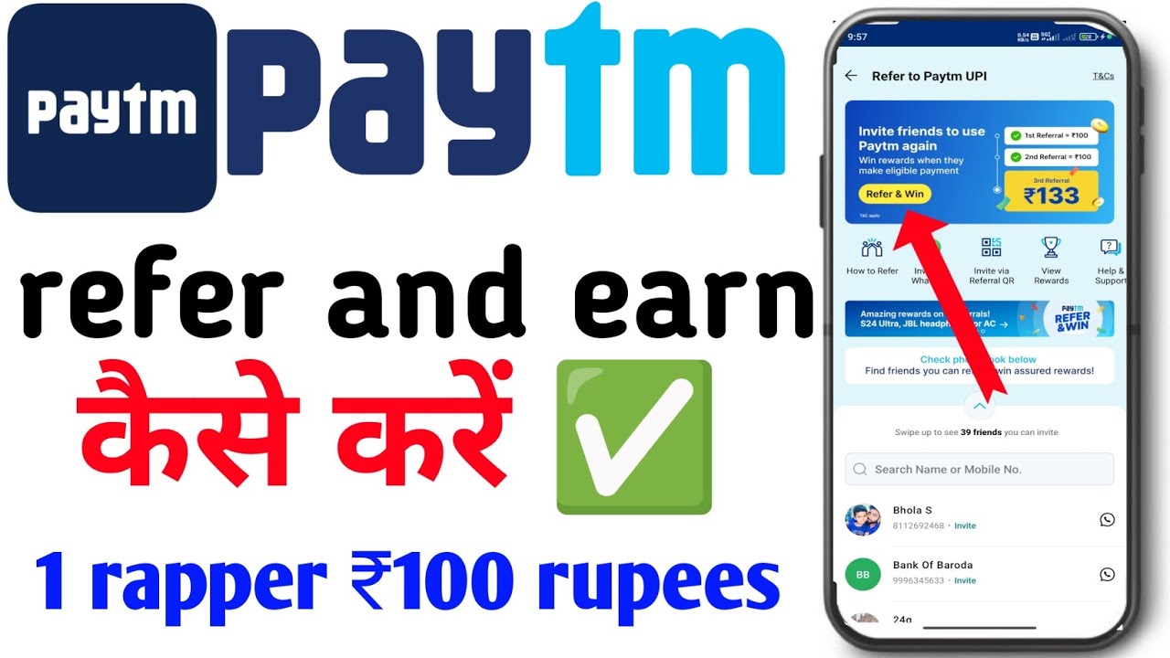 Paytm Refer And Earn | How To Refer Paytm App And Earn | Paytm Refer ...