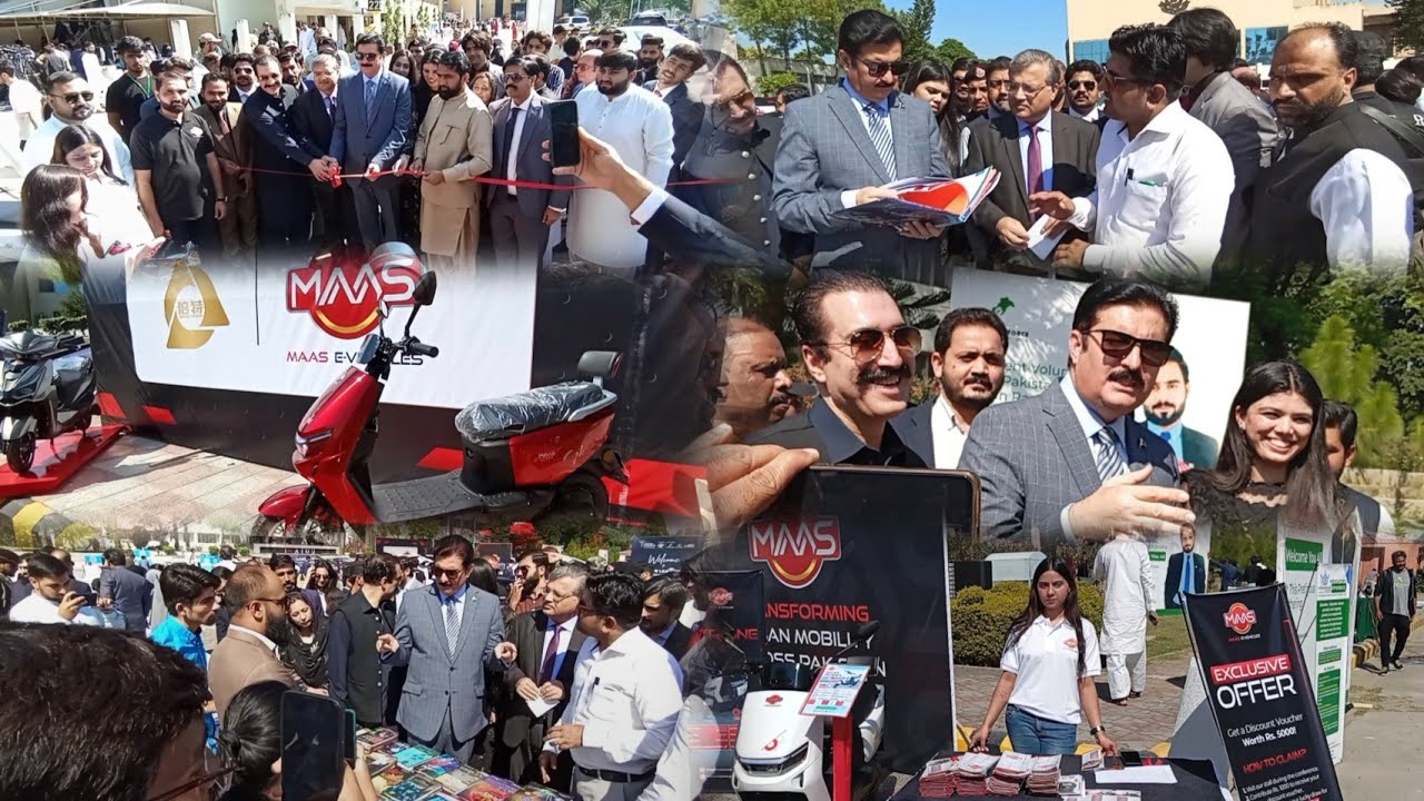 Inauguration of MAAS E-Vehicle in AIOU Islamabad by Governor KPK Mr ...