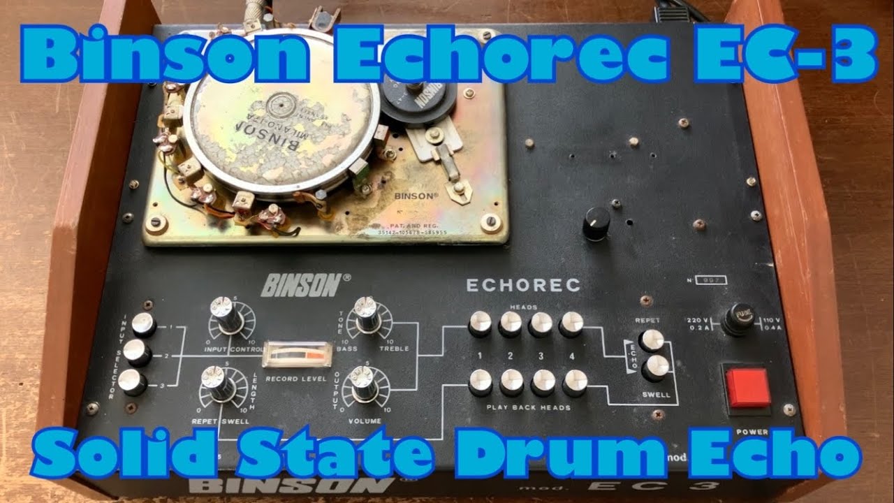 Binson Echorec EC-3 [Solid State Drum Echo Machine] - YouTube