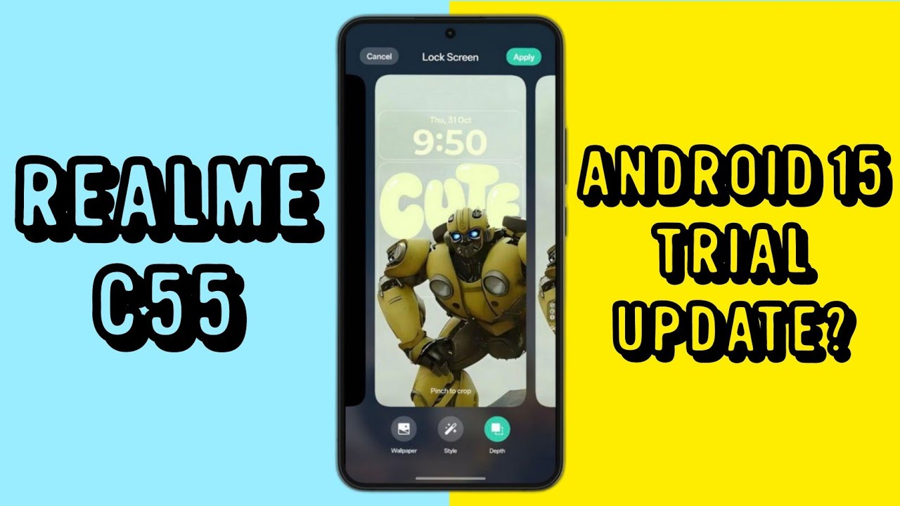 Realme C55 Android 15 And Realme UI 6.0 Trial Update - YouTube