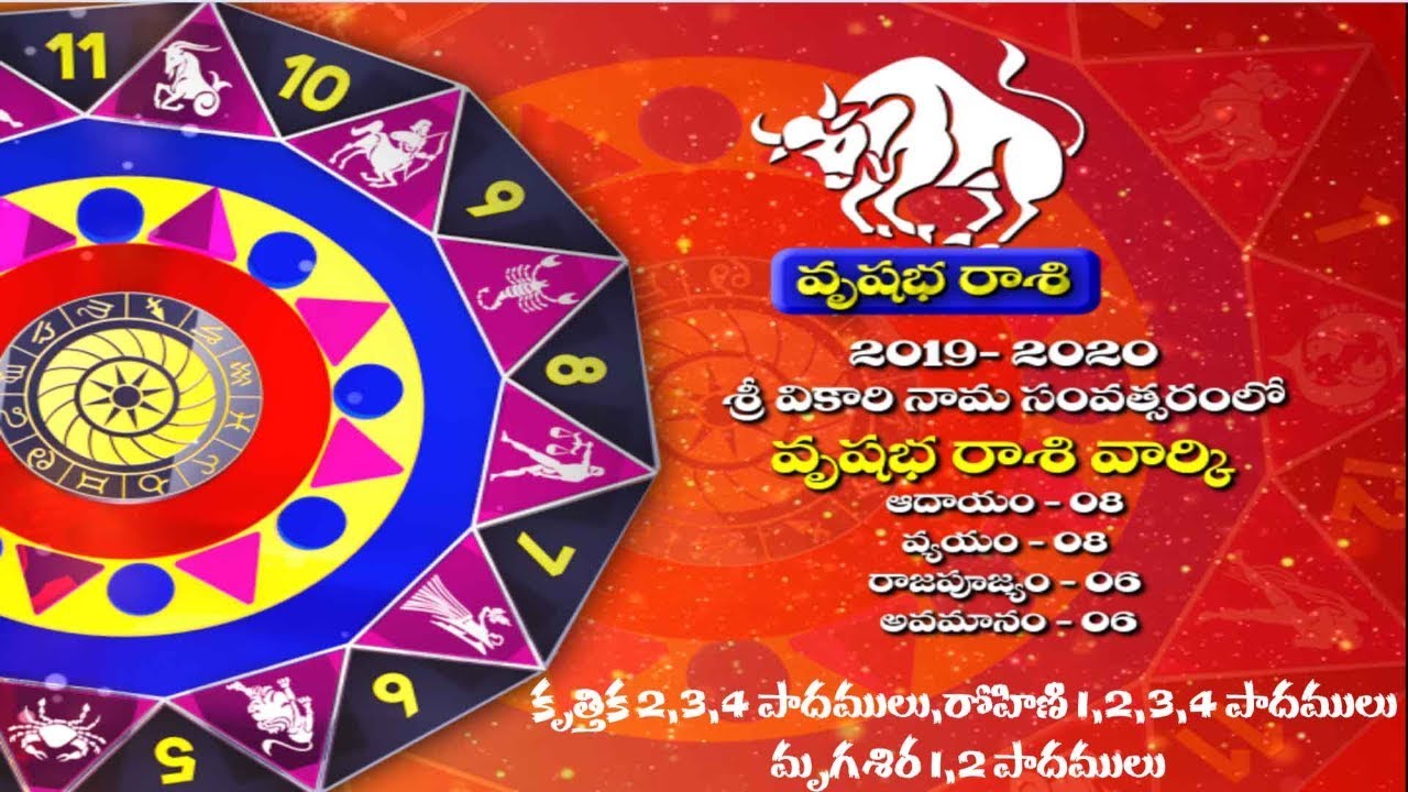Vrishabha Rashi 2019 | వృషభ రాశి2019 | Taurus2019 Vrishabha Rasi Astro ...