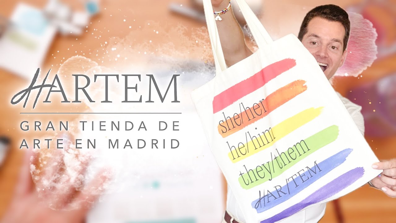 mi PRIMERA VEZ en HARTEM | Súper TIENDA de ARTE en MADRID | Haul de ...