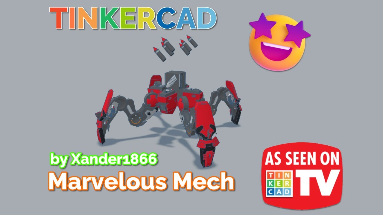 Check out This Terrific Tinkercad Mech by Xander1866 in today's episode ...