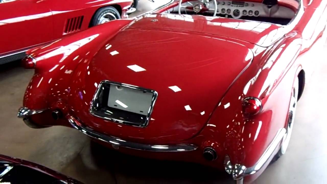 1954 Chevrolet Corvette Roadster Blue Flame 6 in Red Numbers Matching ...