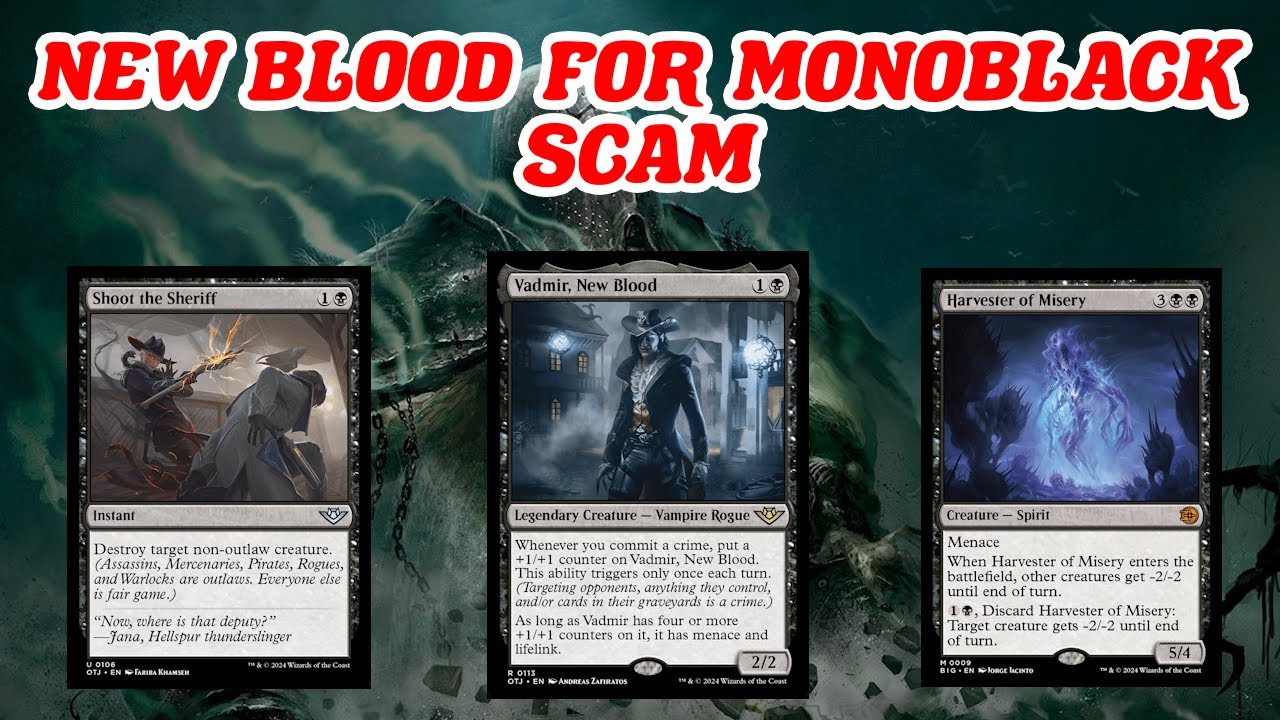 NEW BLOOD FOR MONOBLACK SCAM! Legacy midrange with Vadmir MTG - YouTube
