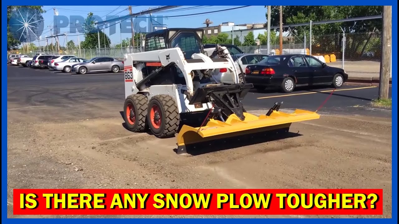 Pro-Tech Sno Blade - Skidsteer Snow Plow - YouTube