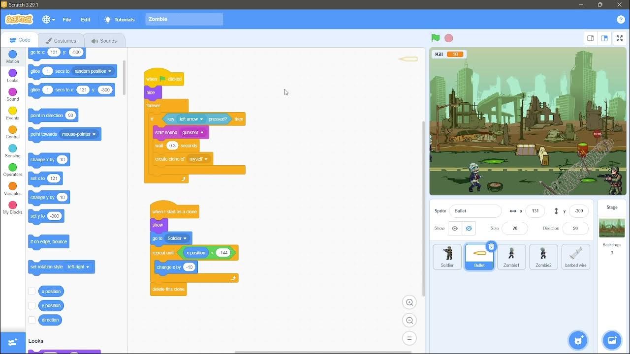 Cara membuat game di scratch! - YouTube