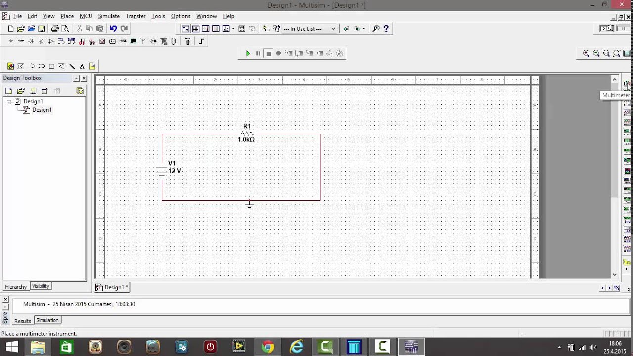 Multisim - 01 (Multisim Eğitim Videoları) - YouTube