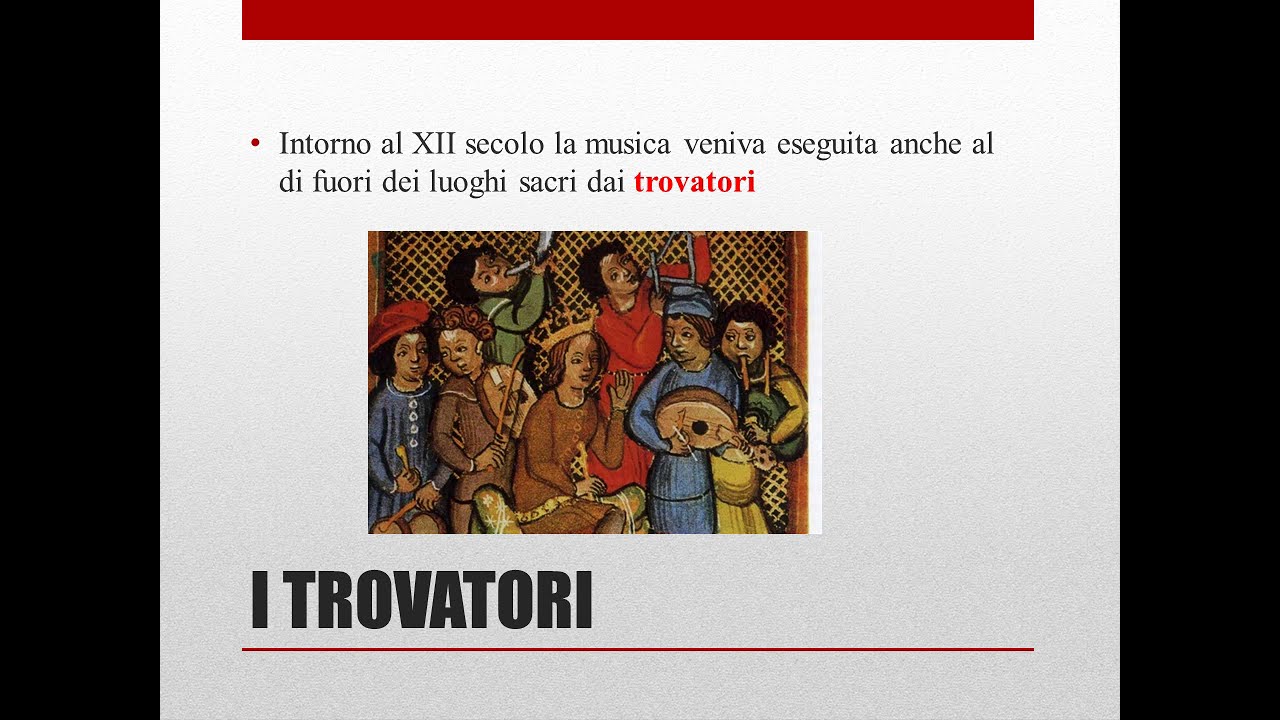 LA MUSICA MEDIEVALE: TROVATORI, TROVIERI E MENESTRELLI - YouTube