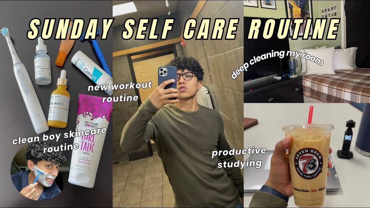 CREATING A SELF CARE ROUTINE AS A COLLEGE STUDENT | sunday reset vlog ...