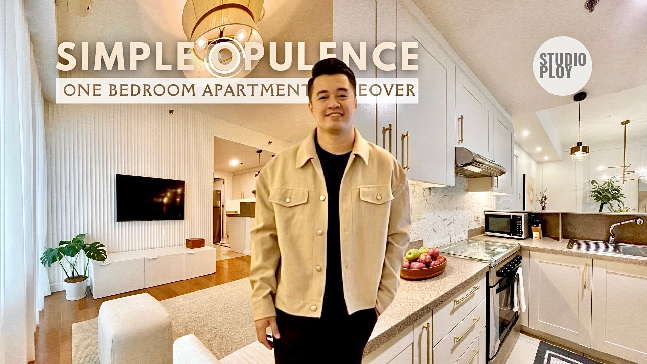 SIMPLE OPULENCE | One Bedroom Unit Makeover (51 SqM / 549 SqFt) Elegant Minimalist | Studio Ploy ...