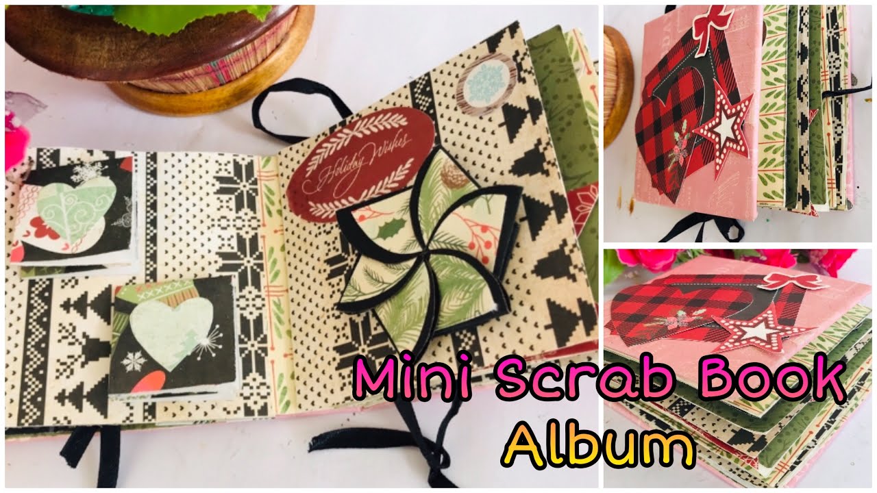 MINI SCRAB BOOK ALBUM 🤩 SIMPLE CRAFT - YouTube