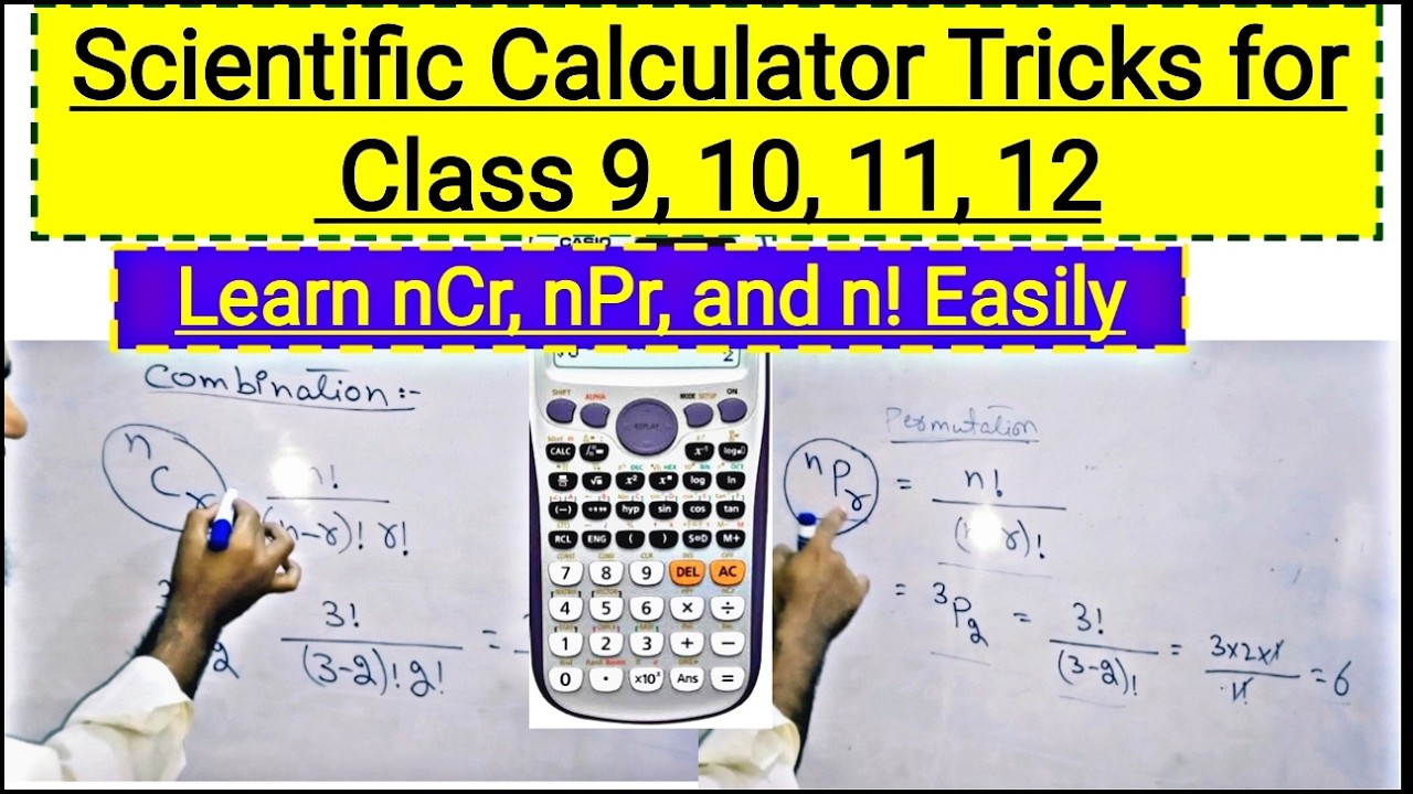Find Combinations, Permutations & Factorials on Calculator – Class 9 to ...