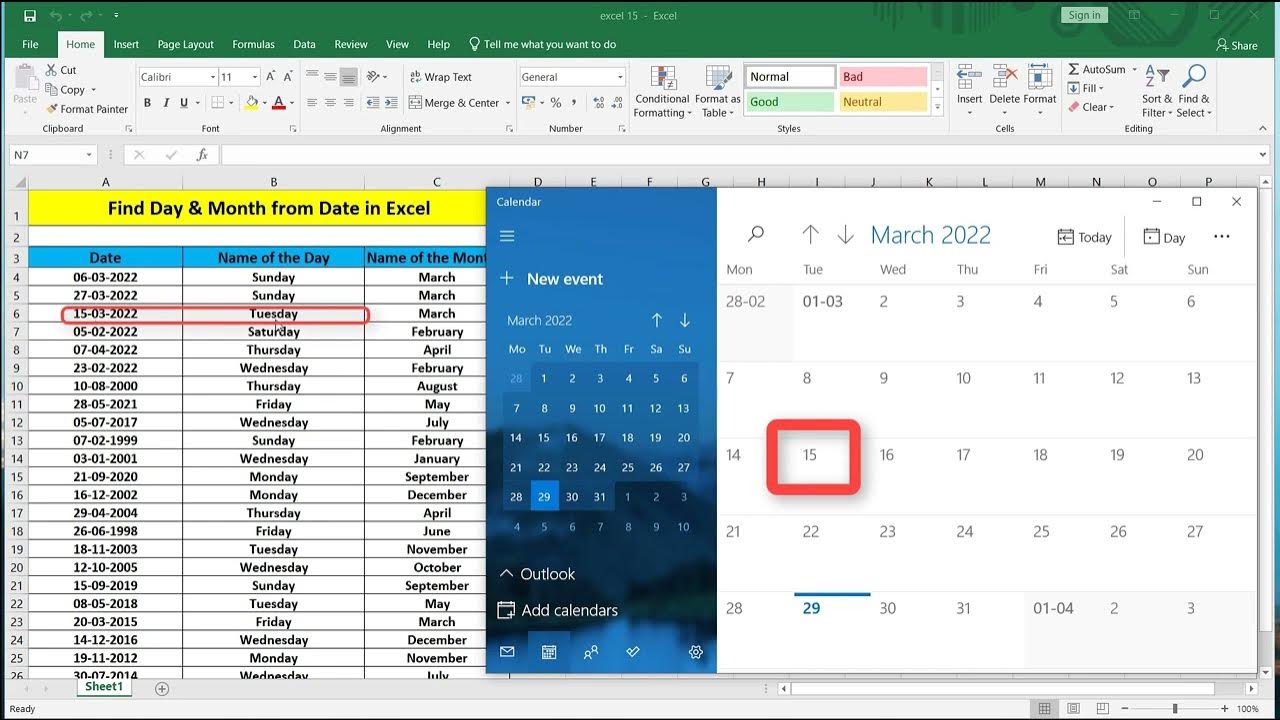 How To Find Day And Month From Date In Hindi MS Excel Tips Tricks how-to-find-day-and-month-from-date-in-hindi-ms-excel-tips-tricks