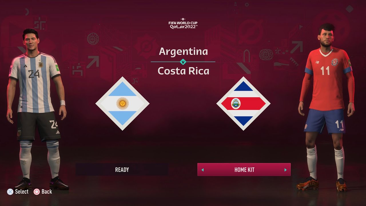 FIFA 23 | COPA MUNDIAL QATAR 2022 | ARGENTINA VS COSTA RICA | 4K 60FPS ...