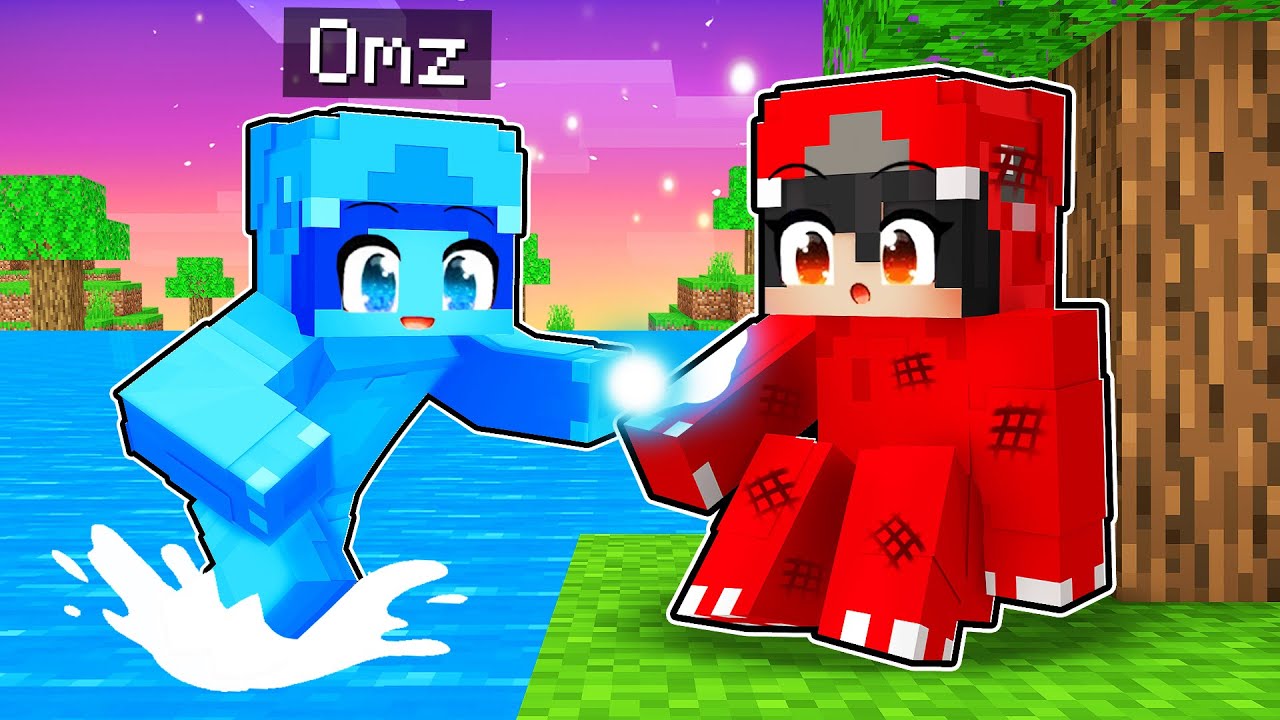 OMZ Playing as a PROTECTIVE Elemental in Minecraft! - Parody Story(Roxy ...