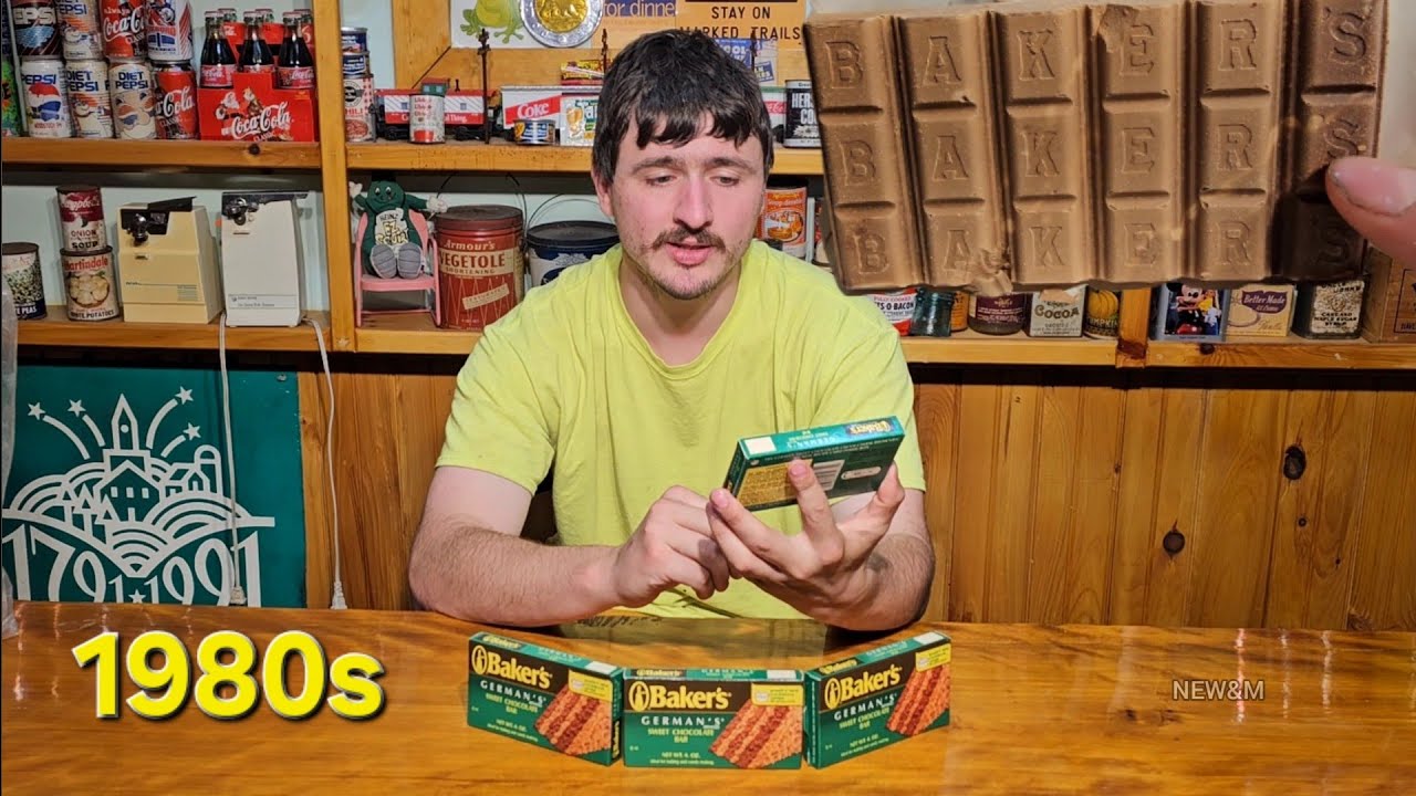 Eating Bakers Chocolate From The 80s - YouTube