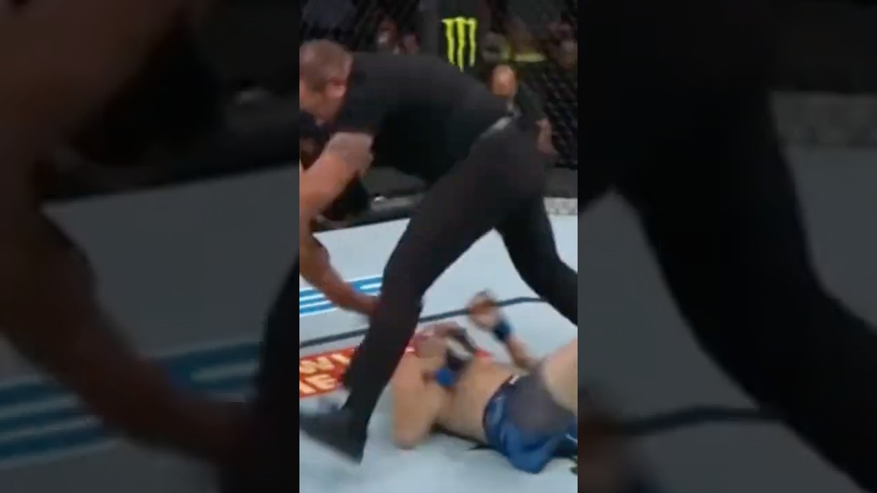 UFC Ref Trips Over Fighters Head After KO Loss | UFC Fight Night 208 ...