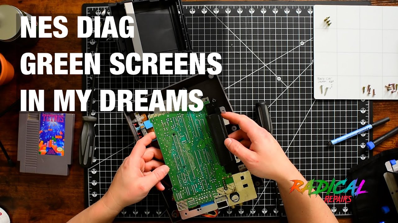 Diagnosing the NES Green Screen - Need to Up My Tetris Game - YouTube
