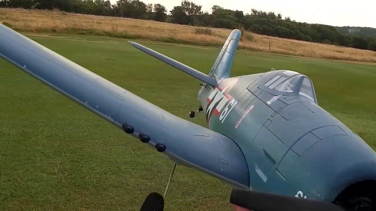 Tower Hobbies F6 Hellcat Flights - YouTube