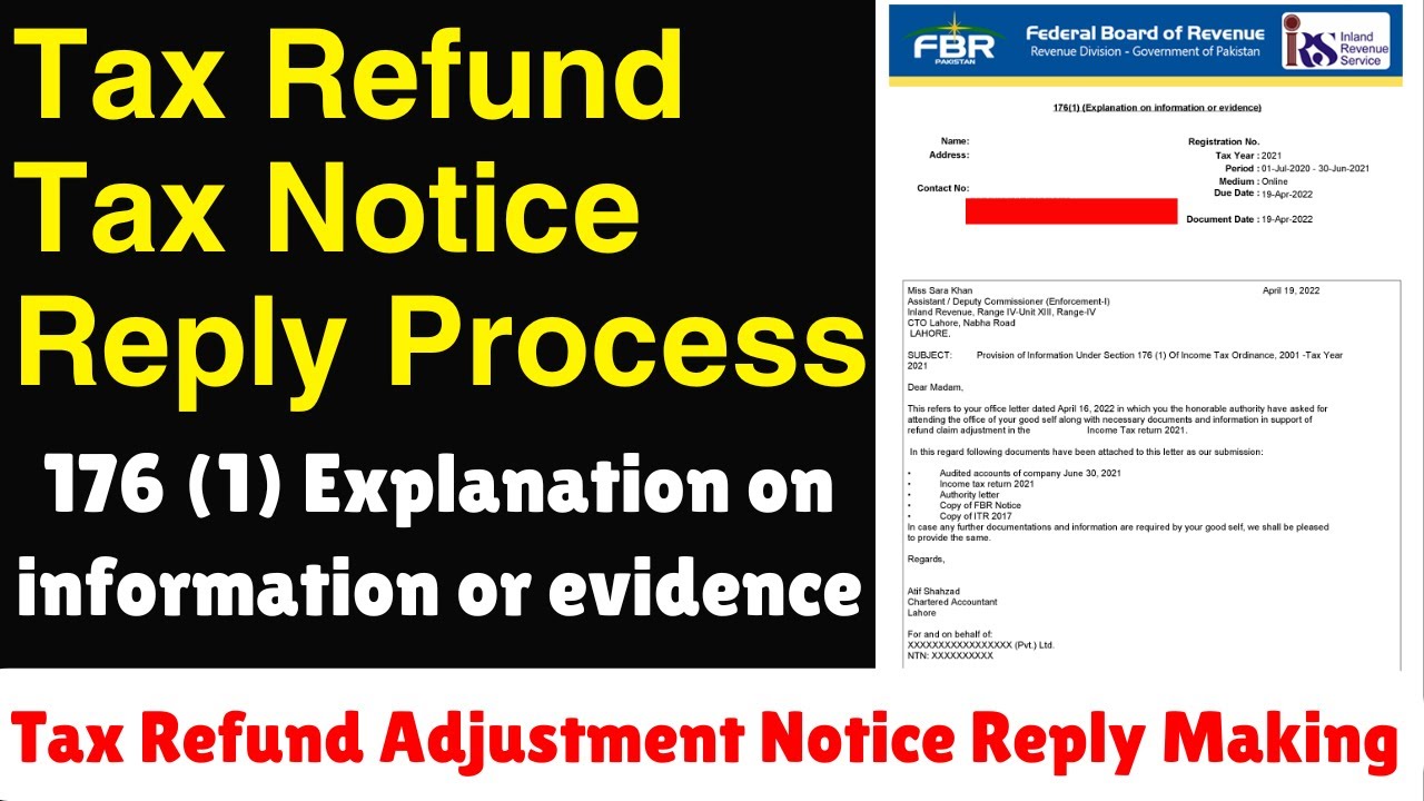 Tax Notice Reply Process | 176 (1) Explanation on information or ...