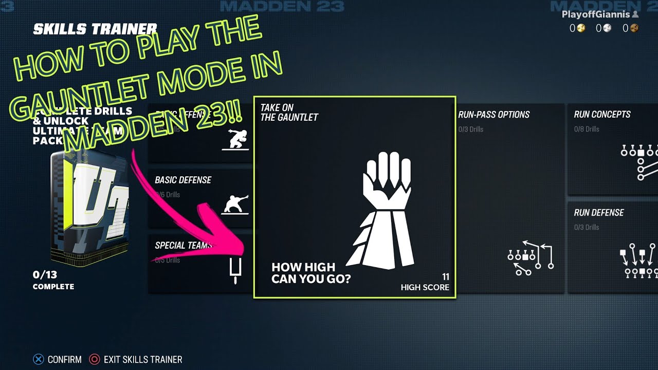 HOW TO PLAY THE GAUNTLET MODE IN MADDEN 23! - YouTube