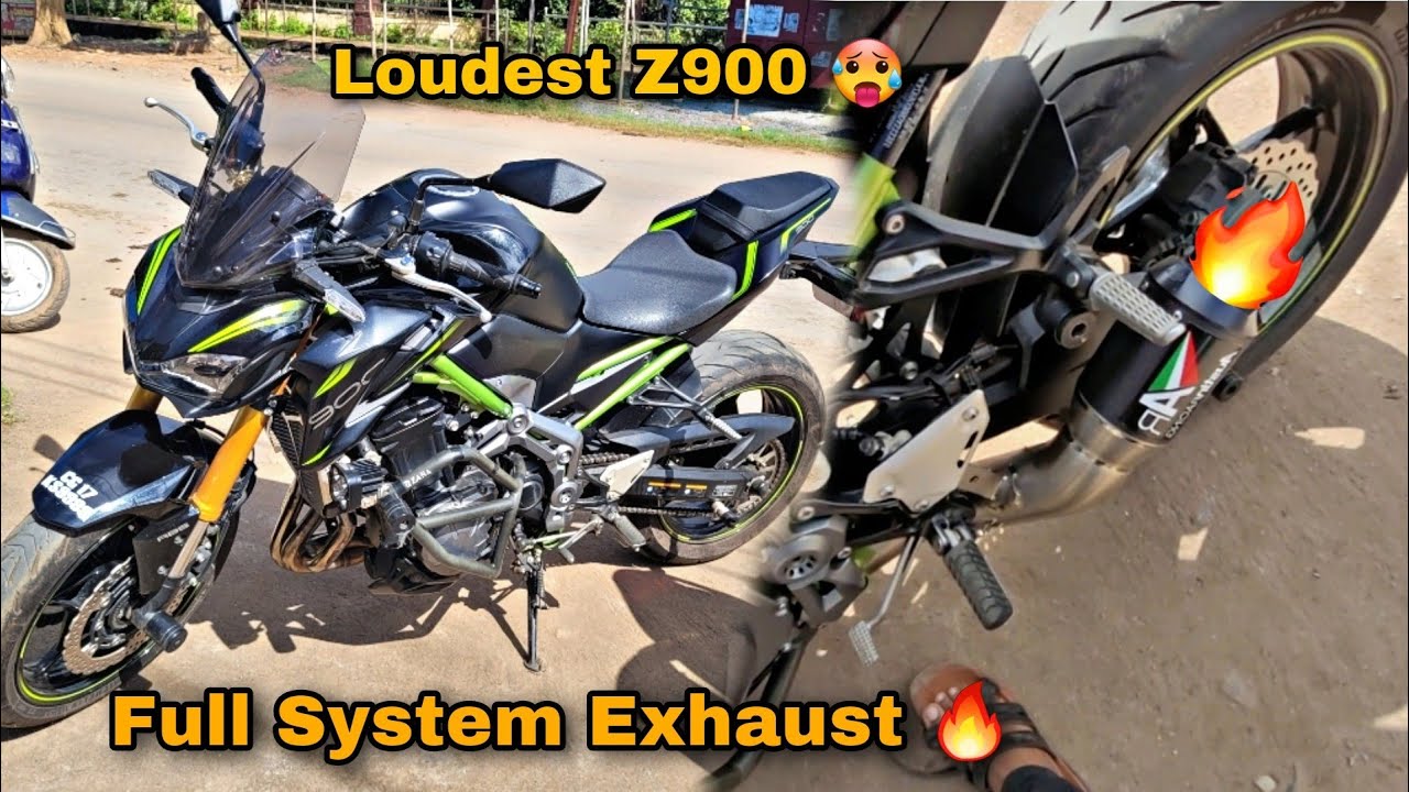 Kawasaki Z900🔥 Full System Austin Racing Exhaust 🥵. Loudest Z900. - YouTube