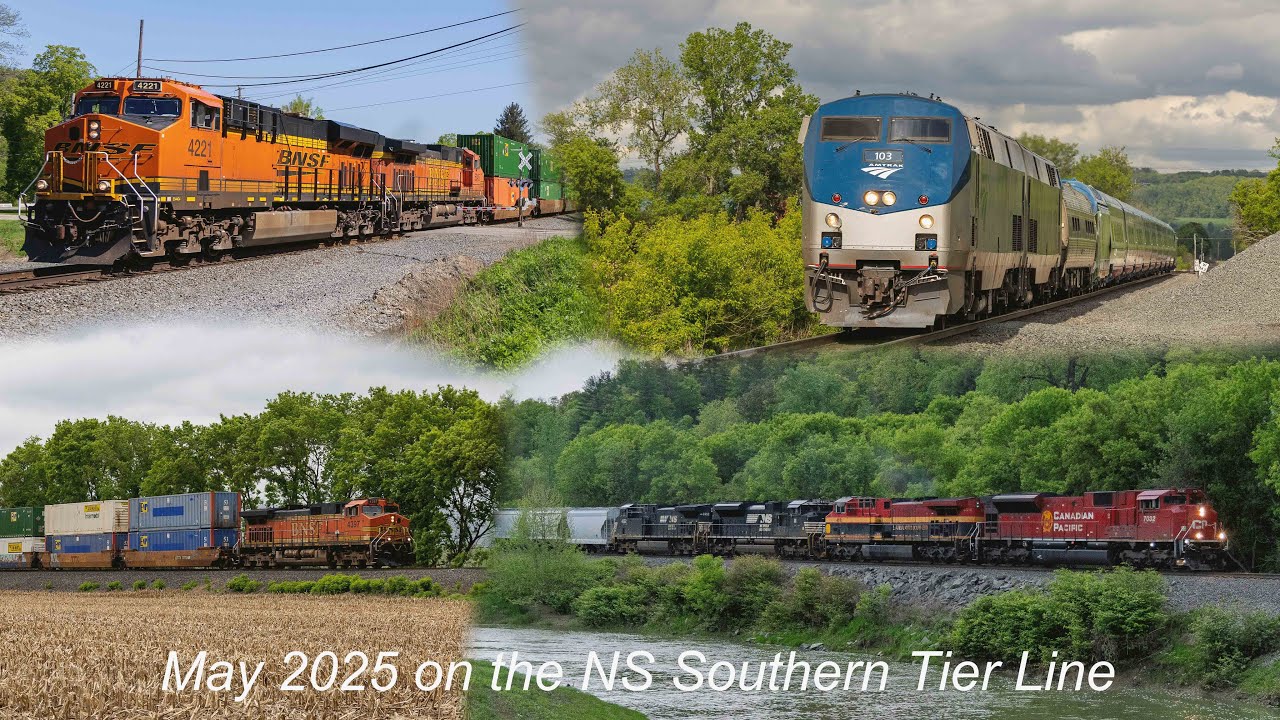[4K] May 2025 on the NS Southern Tier Line - YouTube