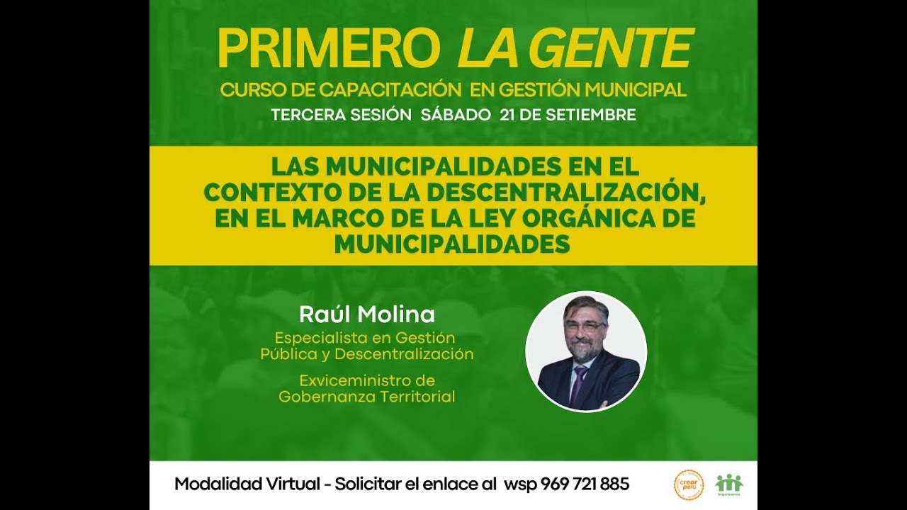 Ley orgánica de municipalidades - Sesión 3 - YouTube