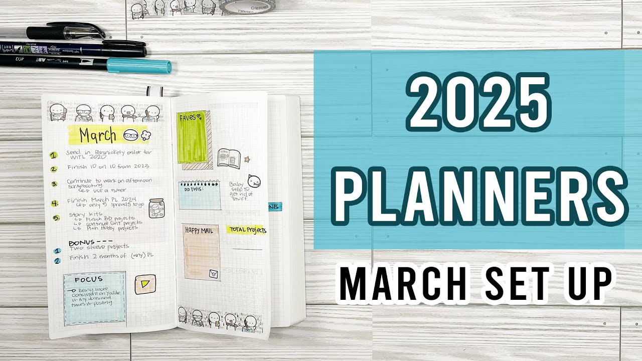 2025 Planners And Journals | Setting Up March Goals - YouTube