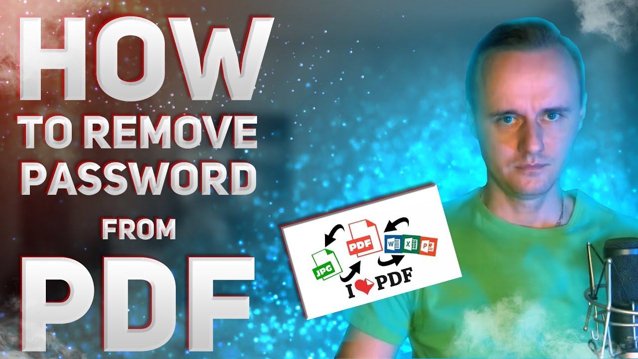 How to remove password from pdf? Unlock pdf password security - YouTube