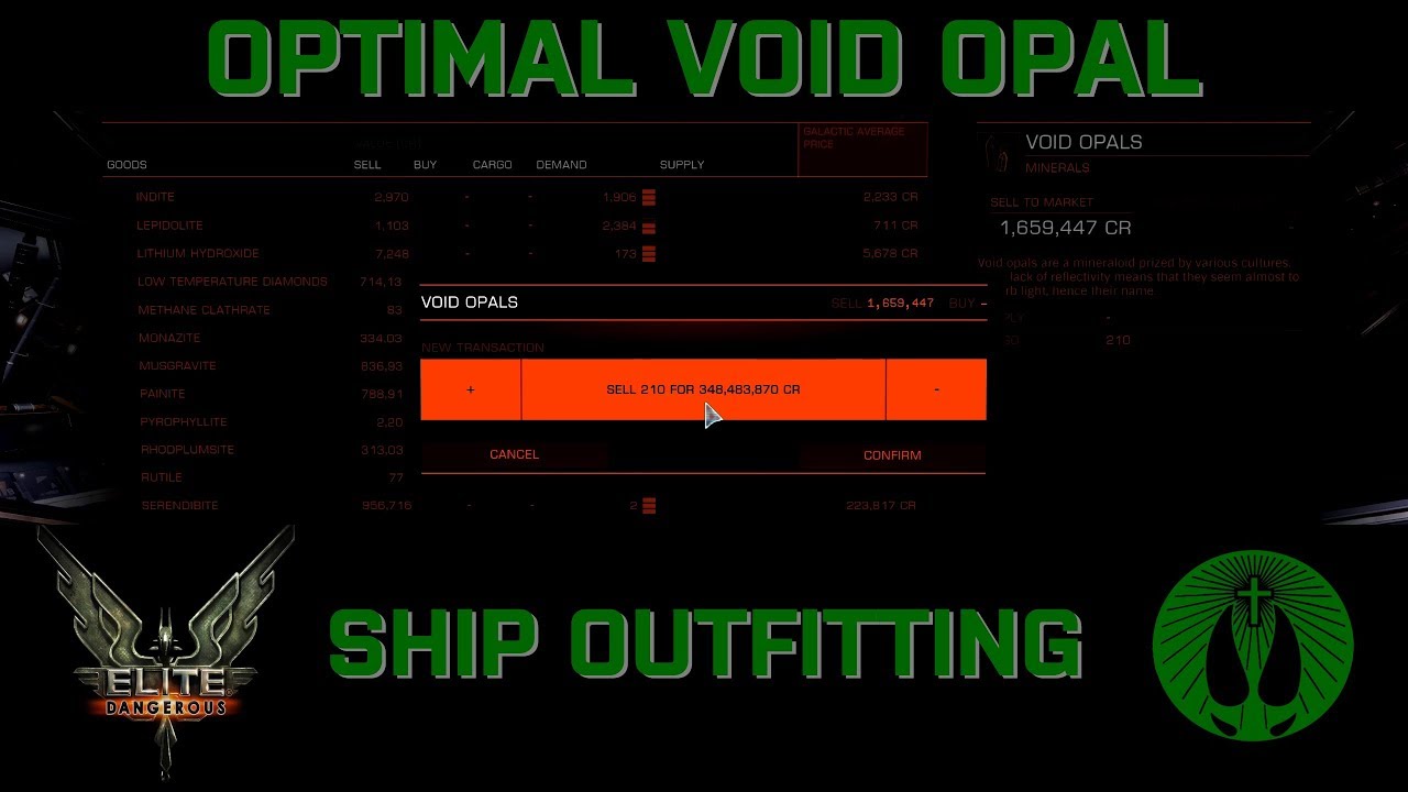 OUTDATED - Elite Dangerous - Void Opal OPTIMAL Ship Builds - YouTube