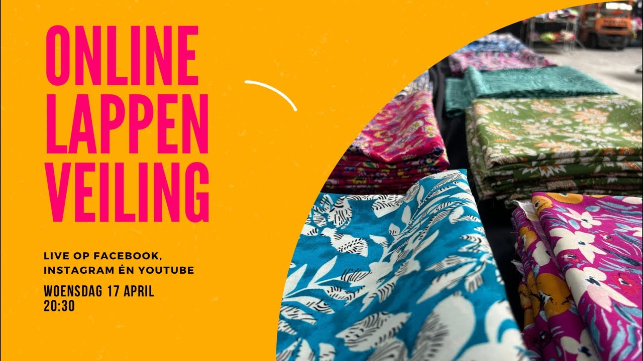 De Lappenkraam Online Lappen Veiling - YouTube