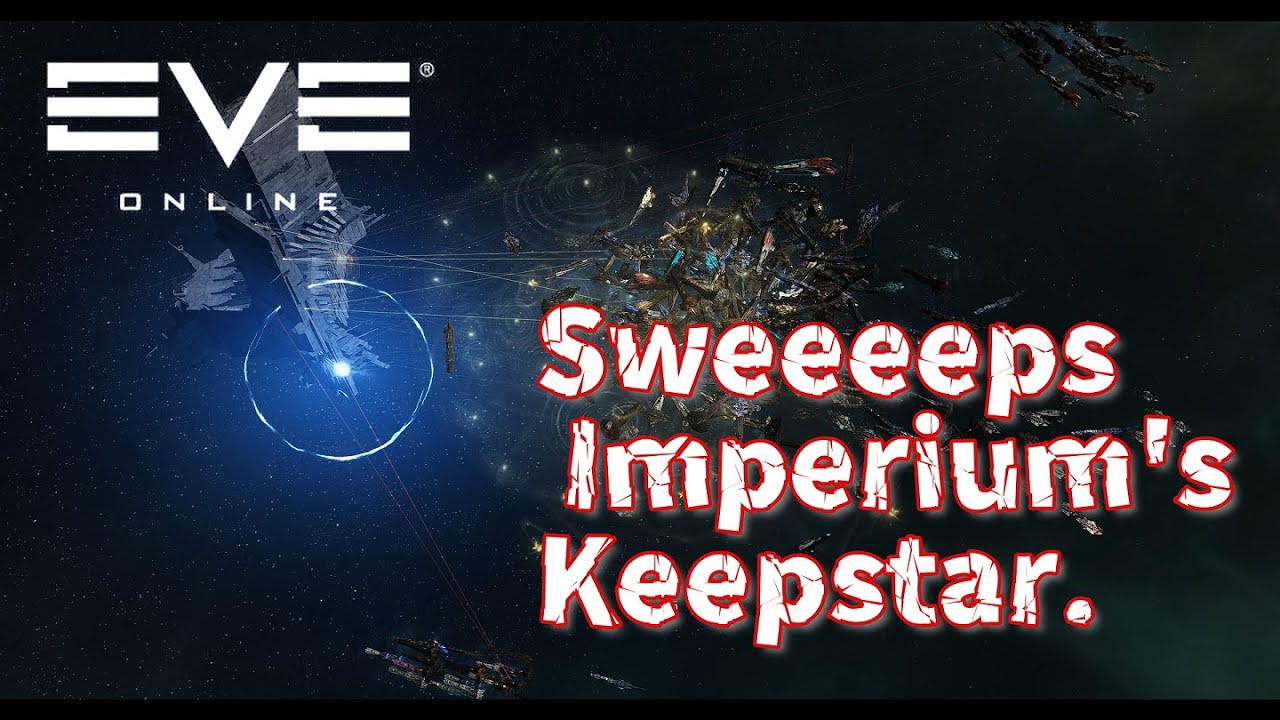 南部リージョン戦争 キープスター級超大型城塞破壊シーン Imperium's Keepstar bashing!!【EVE Online ...