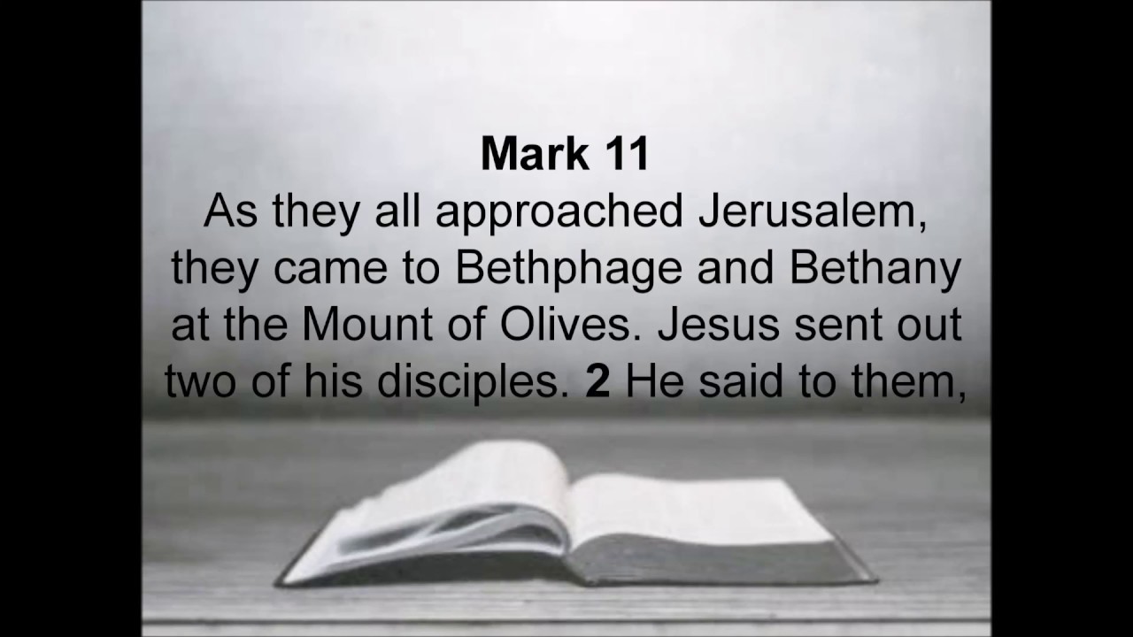 Mark 11 NIRV read along - YouTube